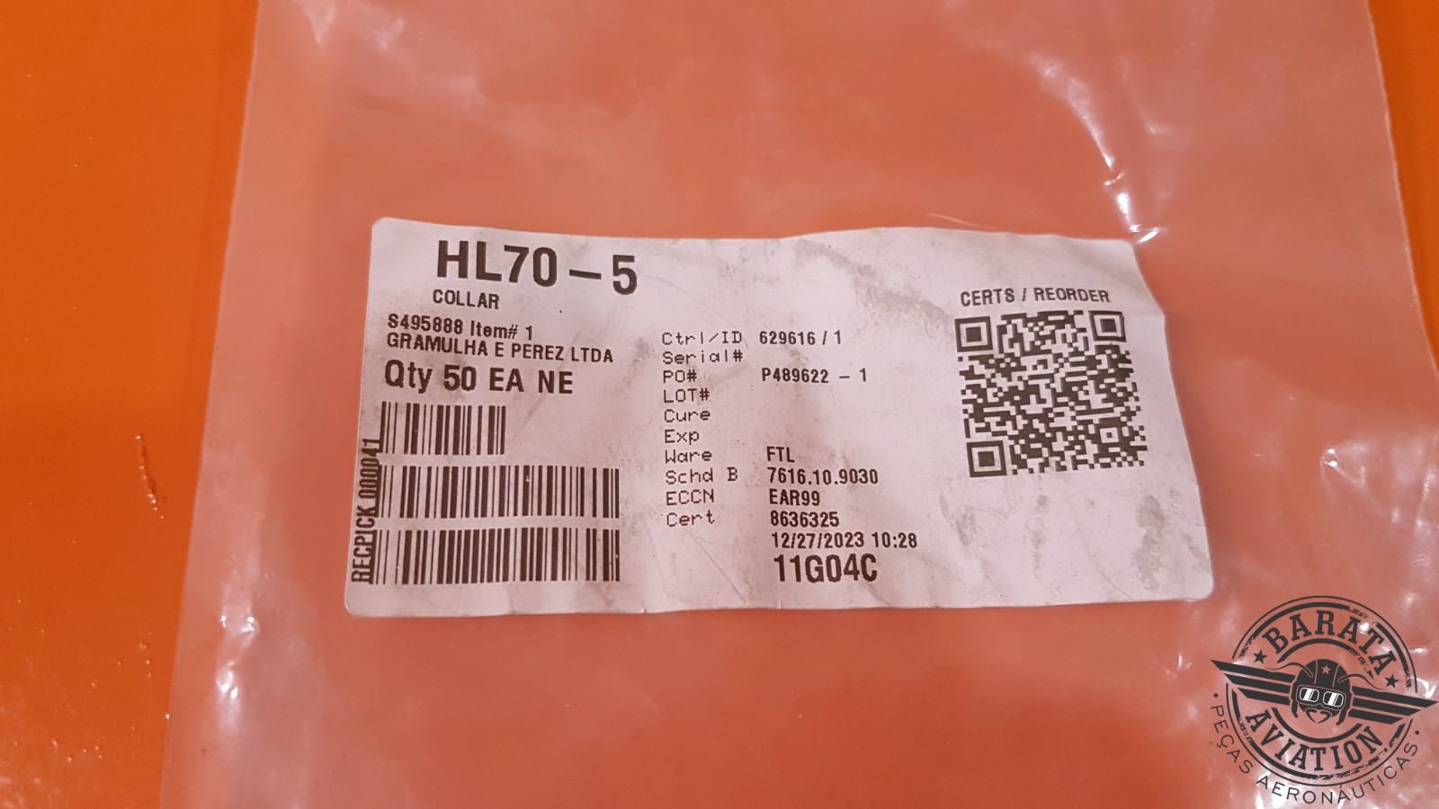 HL70-5 Kit of 50 Collars Hi-lok Red - New | eBay