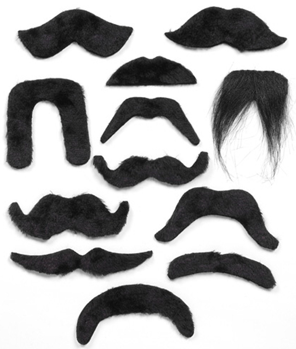 Black Moustache Strong Man Aristocrat Mario 1920s 1970s YMCA Cowboy RAF ...