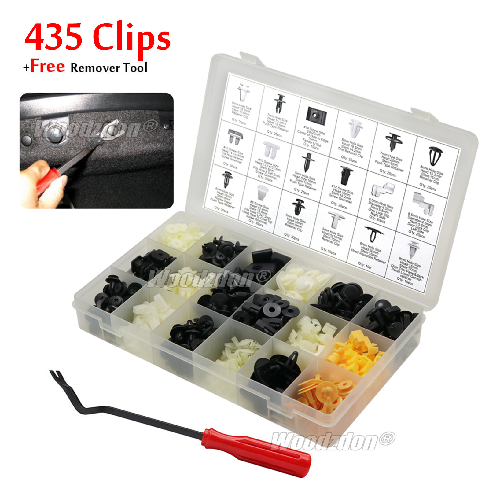 435 Clips For Toyota Body Retainer Door Bumper Fender Fastener ...