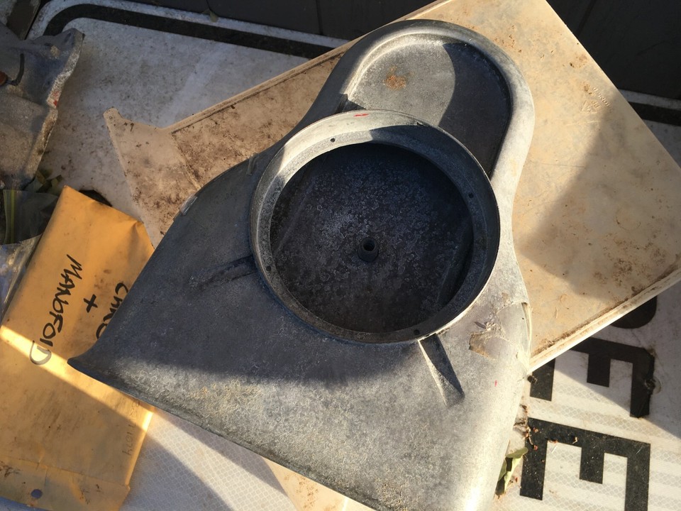 VINTAGE CAL CUSTOM FINNED ALUMINUM AIR CLEANER SCOOP 4 BBL HOT RAT ROD ...