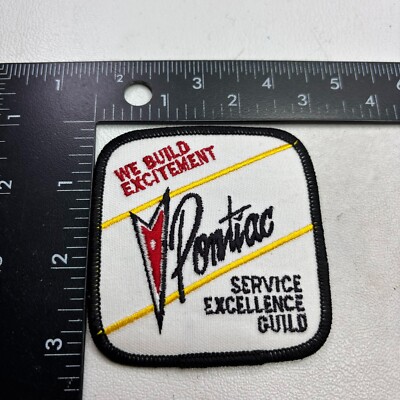 Vintage c 1980s PONTIAC SERVICE EXCELLENCE GUILD Patch (Car Auto ...