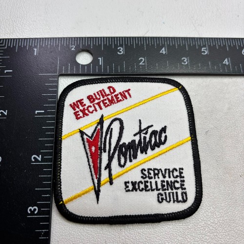 Vintage c 1980s PONTIAC SERVICE EXCELLENCE GUILD Patch (Car Auto ...