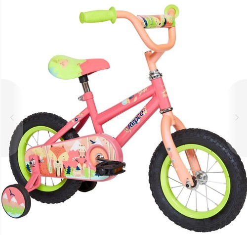 Repco 30cm Starlet Pink Girls BMX Bike Removable Training Wheels Chain ...