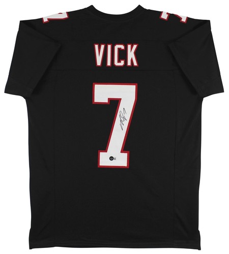Michael Vick Authentic Signed Black Pro Style Jersey Autographed BAS ...