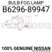 B629689947 Genuine Nissan Bulb-fog Lamp B6296-89947 for sale online | eBay