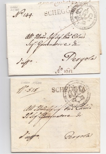 RR399-STATO PONTIFICIO-4 Pref.da Gubbio A Pergola | eBay