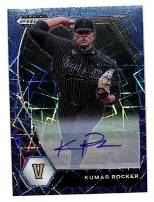 2021 Panini Prizm Draft Kumar Rocker auto autograph blue velocity card ...