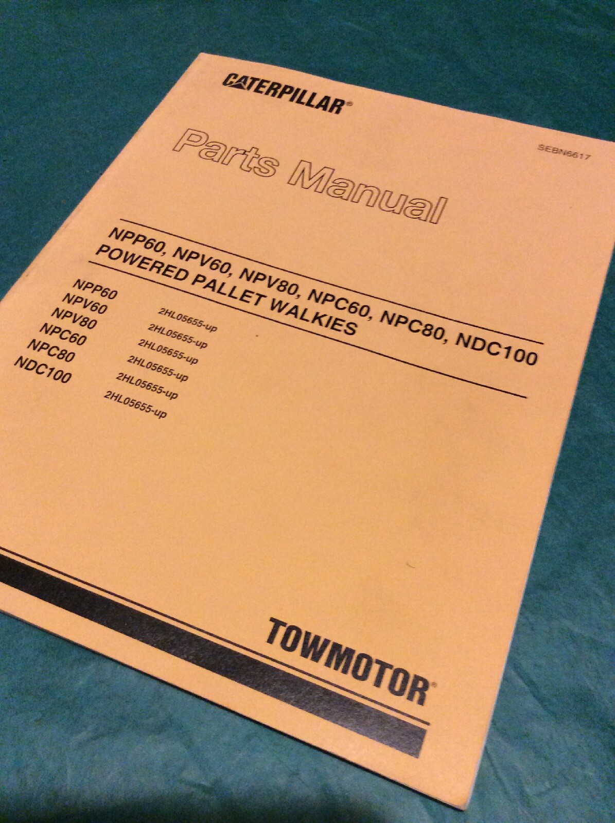 Caterpillar NPP60 NPV60 NPV80 NPC60 NPC80 NDC100 Forklift Parts Manual ...