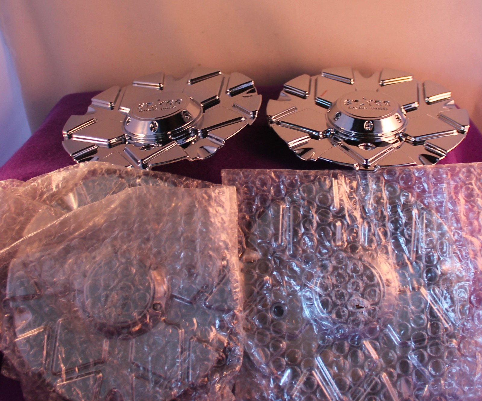 Starr 665 Bubba Chrome Custom Wheel Center Cap Set of Four (4 ...