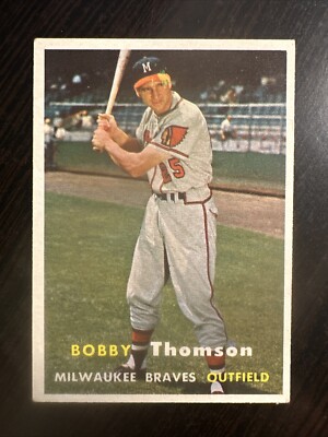 1957 TOPPS BOBBY THOMSON CARD #262 EX OR BETTER *Hot Corner Vintage* | eBay