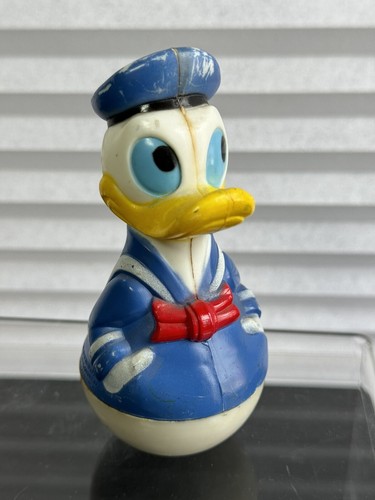 Disney Donald Duck Rolly Polly Wobble Plastic Toy Vintage 4.5” | eBay