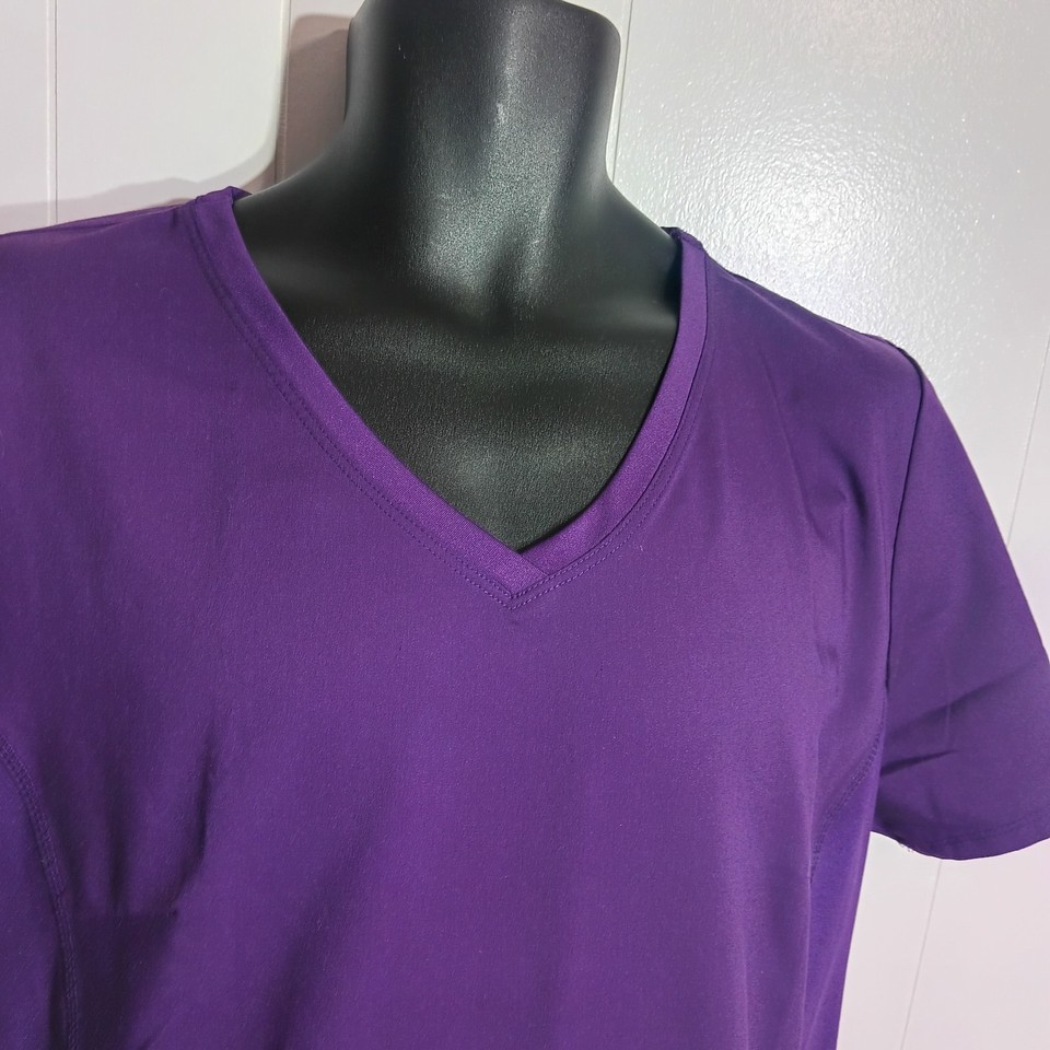 Healing Hands Purple Label Yoga Fit Scrub Top Purple Women's Size XL | eBay