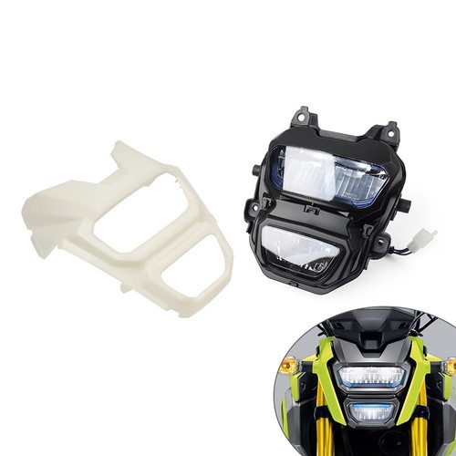 LED Headlight Front Light Lamp & Cover White For Honda Grom MSX125 MSX ...