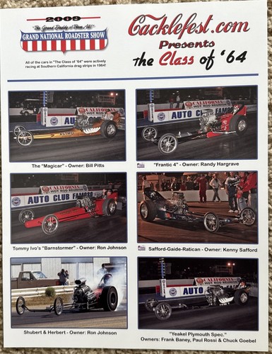 Grand National Roadster Show 2009 Cacklefest "Class of '64" Handout | eBay