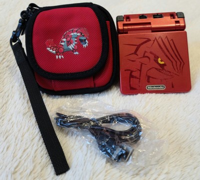 Nintendo Game Boy Advance SP Groudon Limited Edition Genuine Case ...