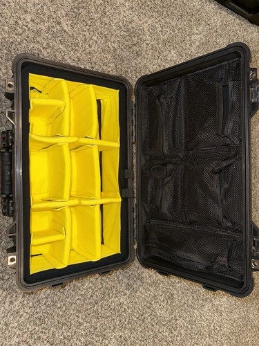 Pelican 1510SC Studio Case with Lid Organizer and Yellow Divider Set ...