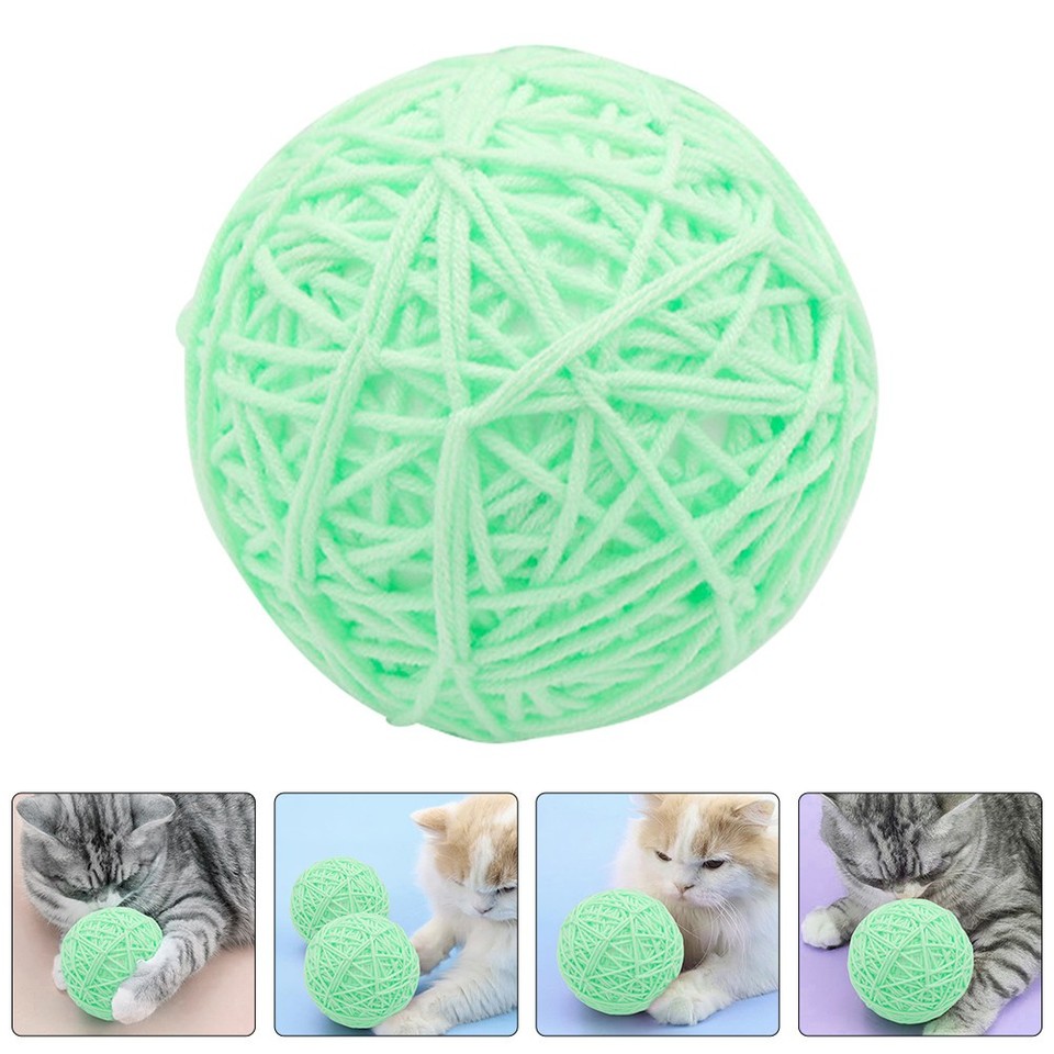 Cat Scratch Ball Indoor Cat Scratching Toy Kitten Woolen Yarn Ball Toy ...
