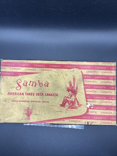 Vintage Samba American Three Deck Canasta Playing Cards With ...