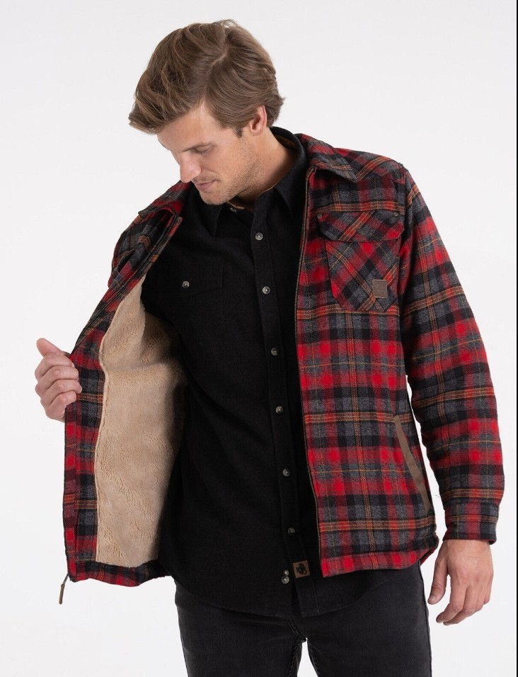 Men's Tough as Buck Sherpa Lined Jacket-hand-hand-warming pockets to ...