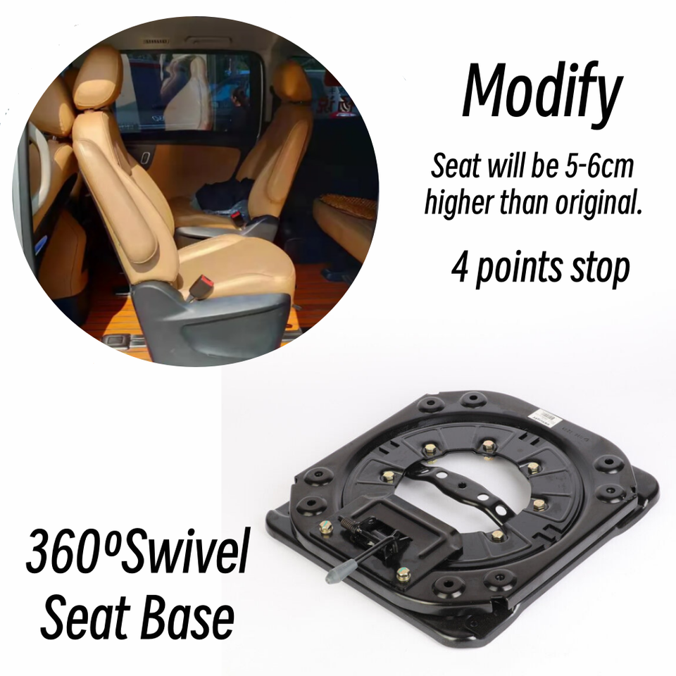 Seat Swivel Universal Motorhome Turntable Campervan BUS/BOAT/TRACTOR ...