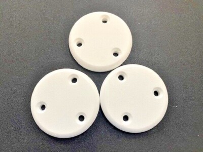 KING STARBOARD 3-PCS WHITE COVER PLATES 2" DIAMETER w/ mounting holes ...