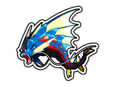 Mega Gyarados Waterproof Vinyl Sticker Decal Die-Cut | eBay