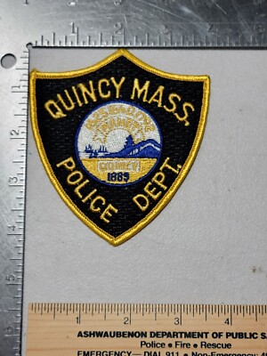 LE9B3 Police patch Massachusetts Quincy Mass | eBay