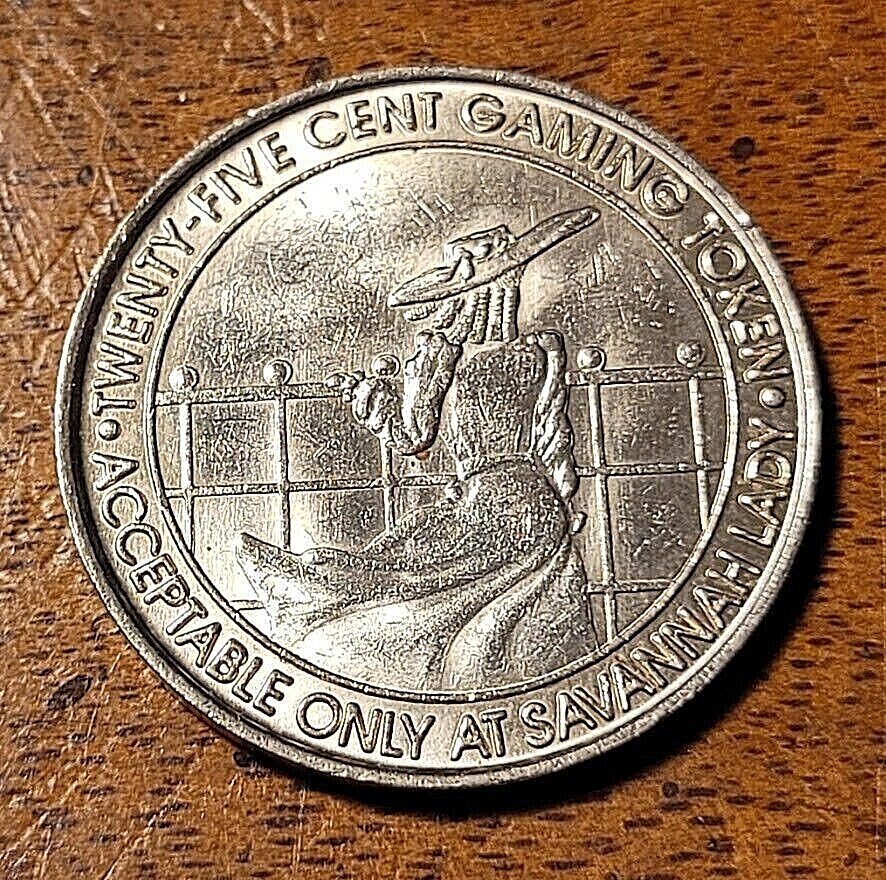 LQQK!-25CENT SAVANNAH LADY GAMING TOKEN-1993-CIRCULATED-FREE SHIPPING ...
