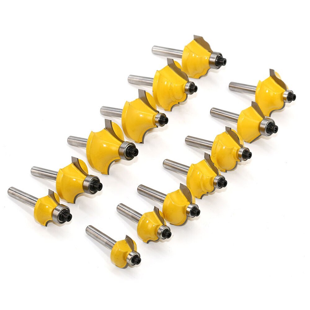 35Pcs/Set 1/4 6.35MM Shank Milling Cutter Router Bit Engraving Cutting ...