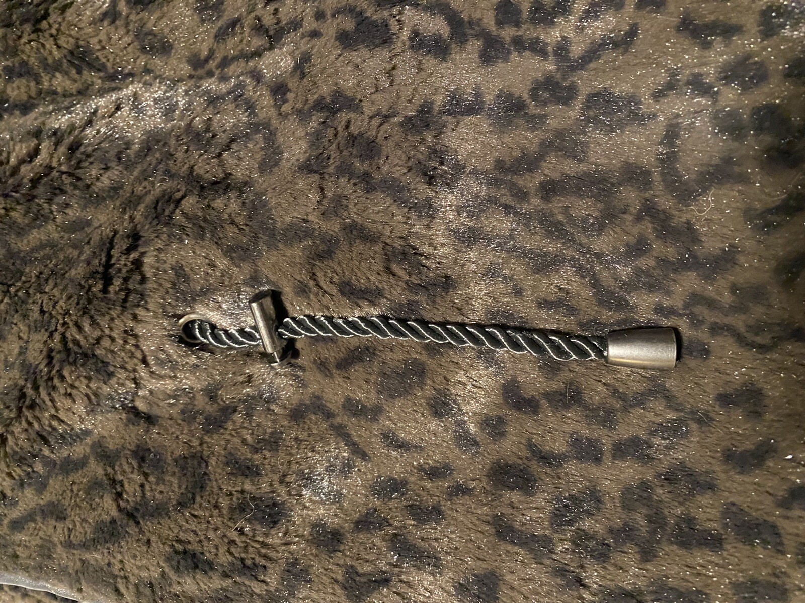 Gallery Chocolate Brown Leopard Print Reversible Vest… - Gem