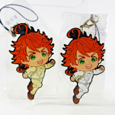 The Promised Neverland Emma Rubber Mascot Charm Strap set Bandai ...