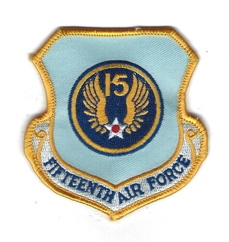 90's(TRAVIS AFB era) 15th AIR FORCE patch | eBay