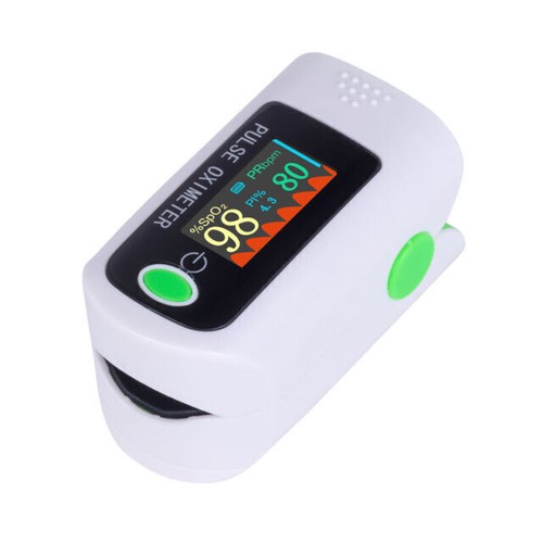 Finger Tip Pulse Oximeter Meter Blood Oxygen Saturation Heart Rate ...