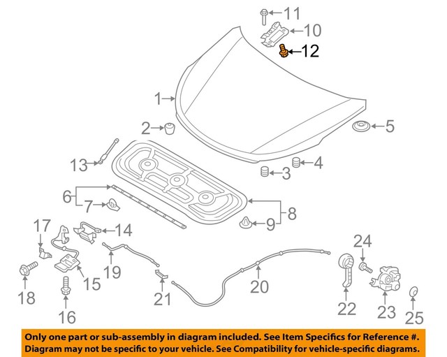 Hyundai 7915222000 Genuine OEM Hinge Bolt for sale online | eBay