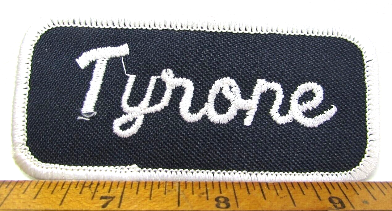 Tyrone Name Jacket Patch Personalized Employee Work Shop Uniform ...