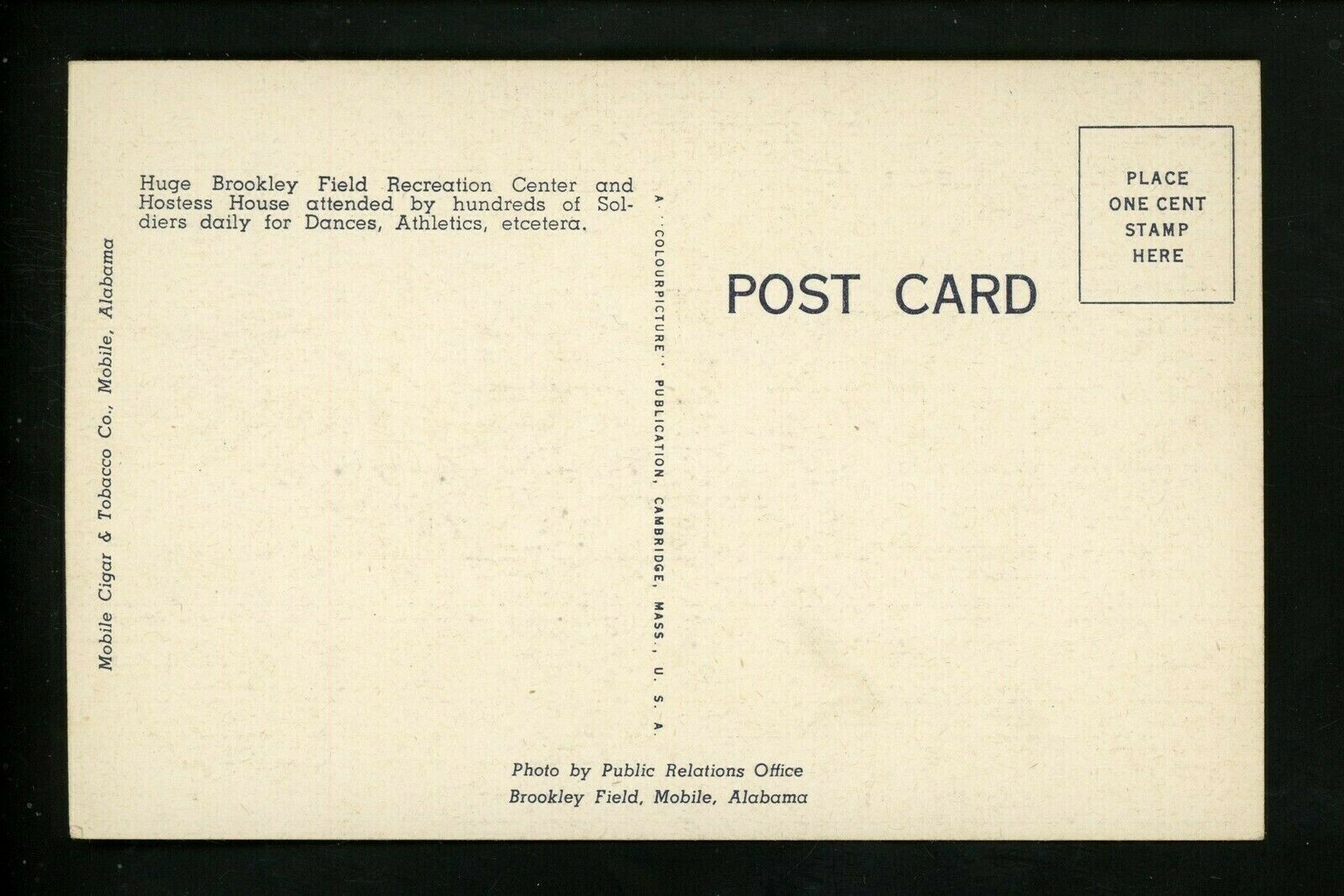 Military Base postcard Fort Whiting Brookley Field Mobile, Alabama AL ...