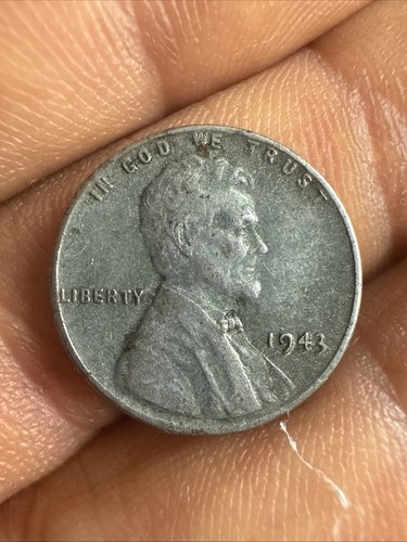 RARE 1943 Steel LINCOLN CENT WHEAT PENNY - GHOST 4 ERROR ~ WWII ERA ...