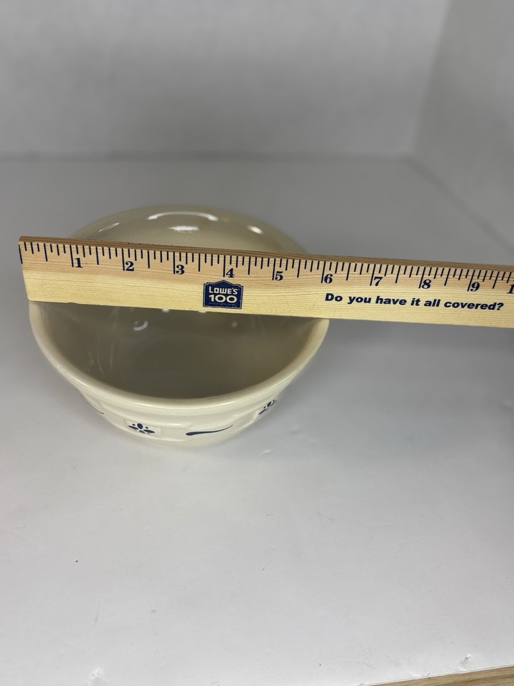 Longaberger Pottery Classic Blue Woven Traditions Nesting Mixing Bowls ...