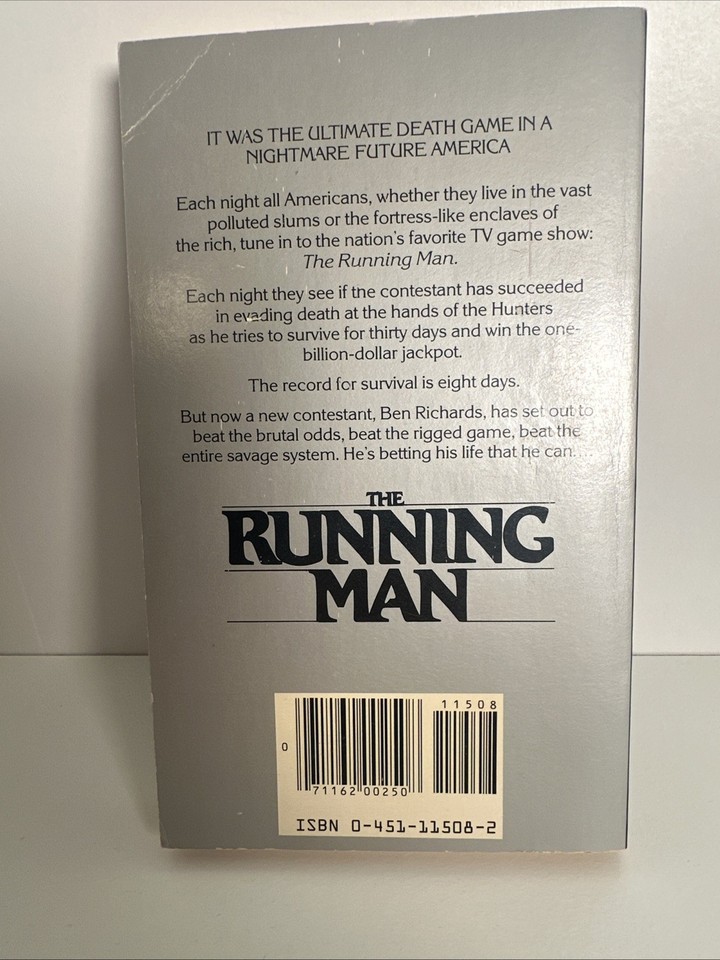 The Running Man First Edition First Print May 1982 Stephen King Richard ...