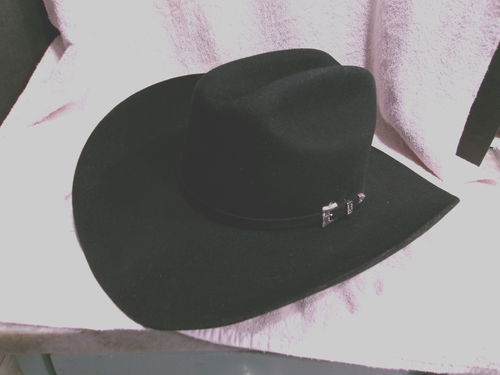 SUMMIT HAT CO "Top Champ" Black Cowboy Western Hat 4X Fur Blend 7 1/4 ...