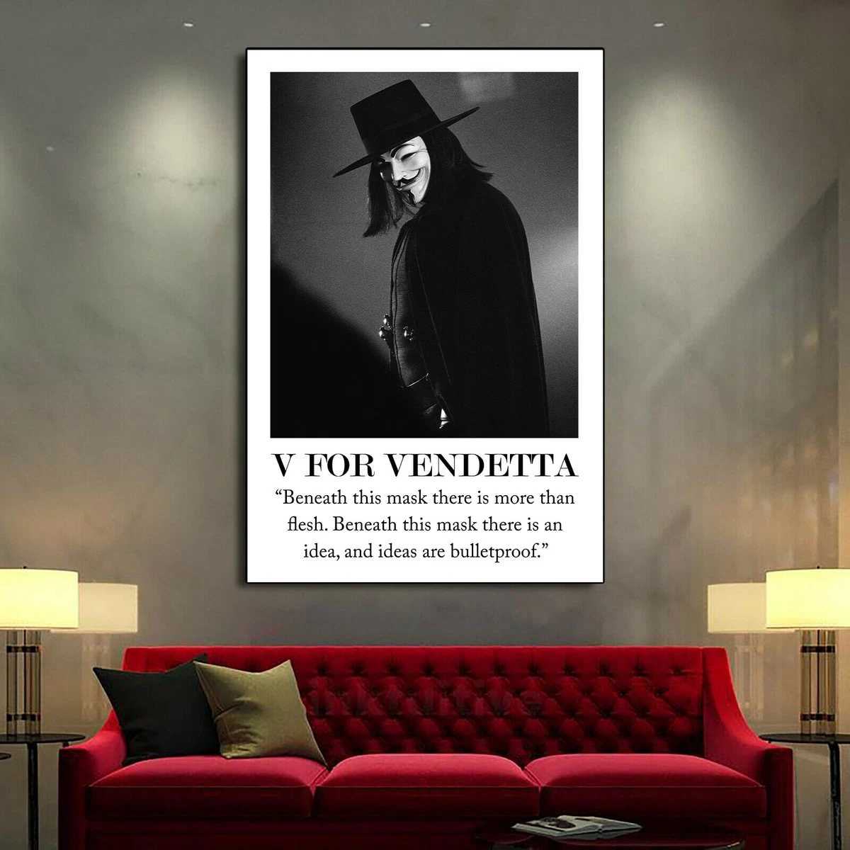 V For Vendetta Poster Quote