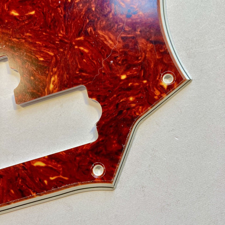 New Made In USA Tortoise/White Wide Bevel Pickguard for Fender Mustang ...