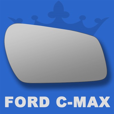 Ford C-Max wing door mirror glass 2003-2009 Right Driver side Spherical ...