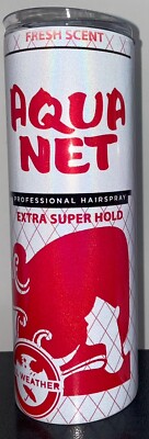 AQUANET HAIRSPRAY STRONG HOLD SPRAY 20oz STAINLESS STEEL TUMBLER CUP ...