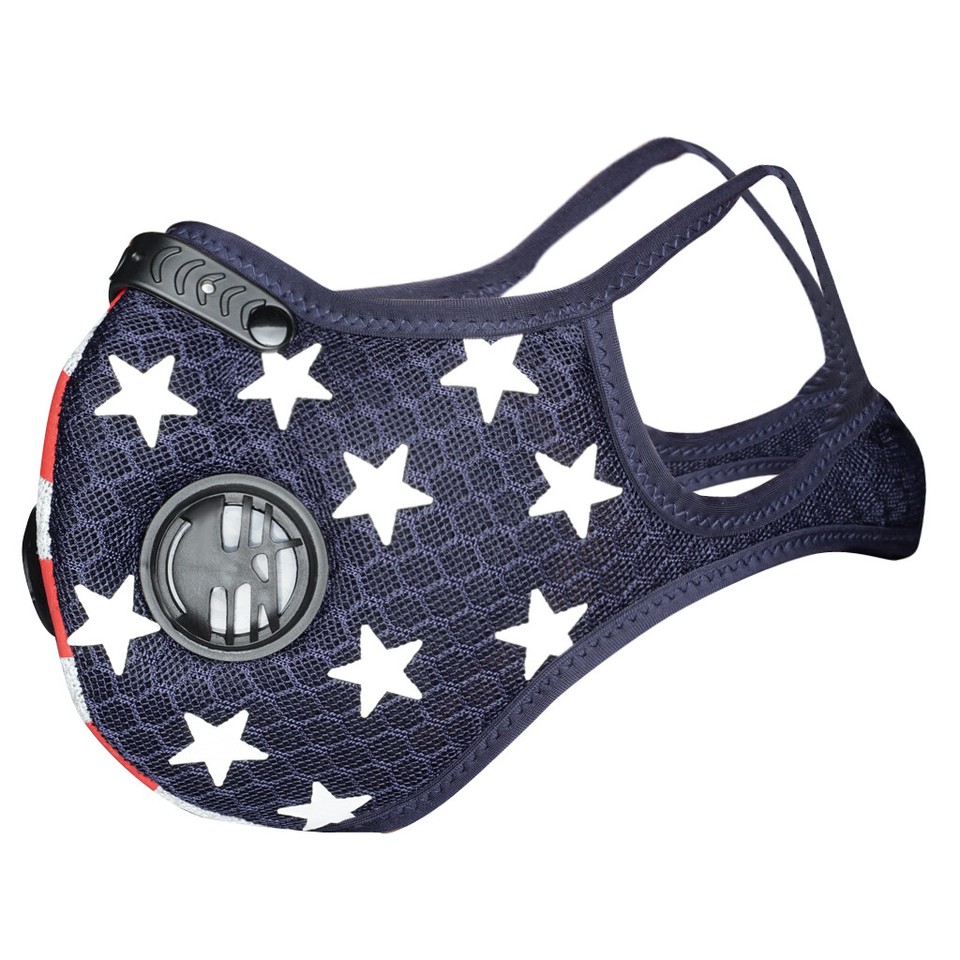 ⭐Face Mask Reusable Covering with Dual Valve Washable Breathable Unisex ...