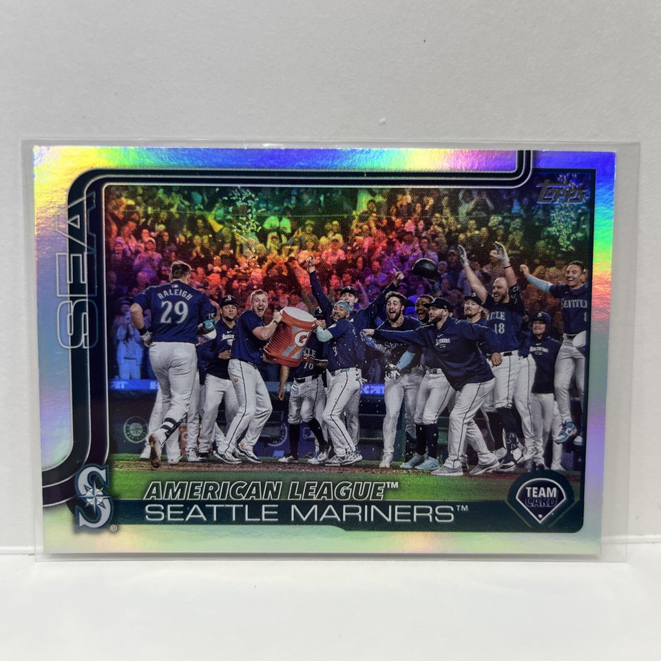 2025 TOPP MLB BASEBALL RAINBOW FOIL CARD AL SEATTLE MARINERS TEAM CARD #96 L4 | eBay
