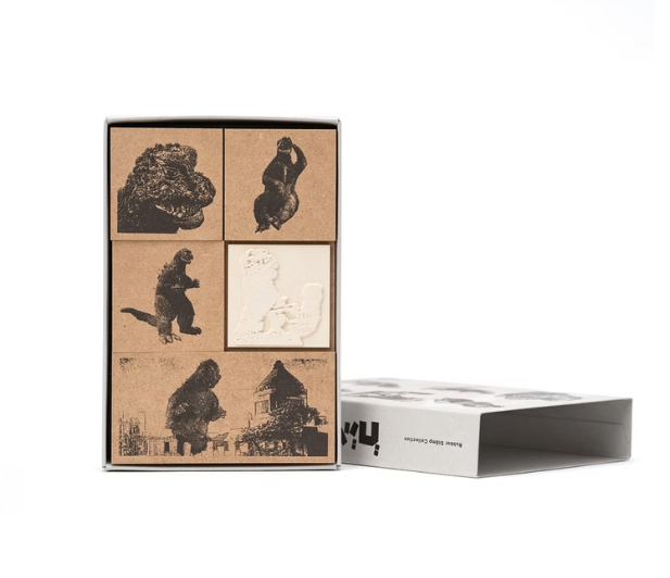 Rubber Stamp Collection GODZILLA 4 BOX Set Showa・Heisei・Millennium ...