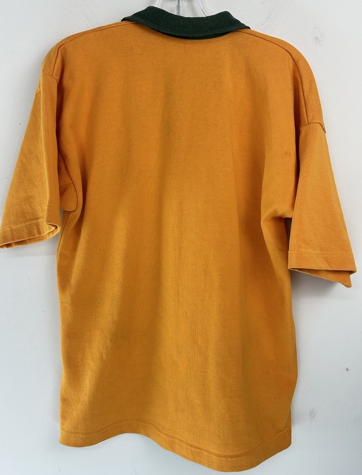 Vintage Australia Yellow Green Short Sleeve Rugby Shirt Retro 90s Fits ...