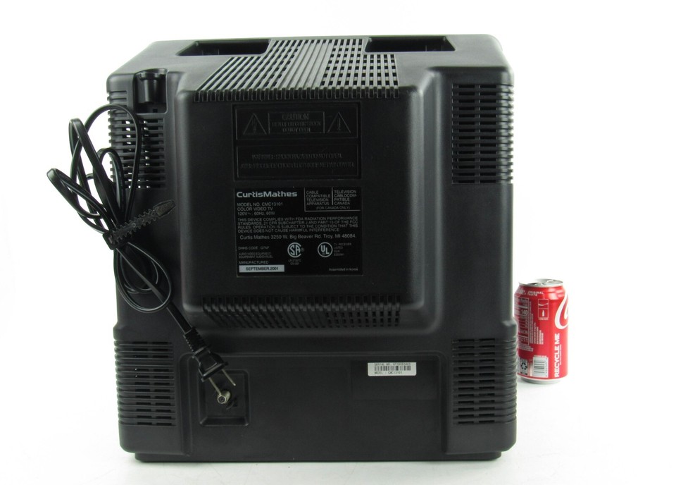 Curtis Mathes CMC13101 13” CRT TV VCR Combo Retro Gaming/Remote WORKS ...