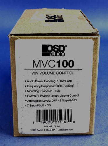 OSD 70V 100W In-Wall Rotary Volume Control PN: MVC100 - NEW | eBay
